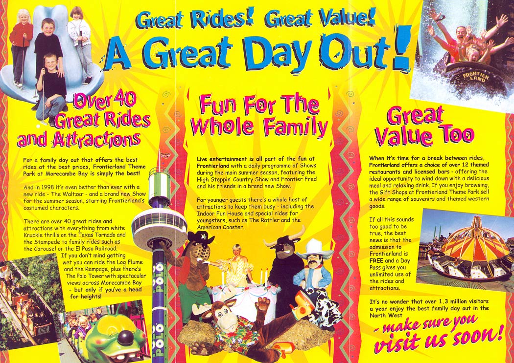 Theme Park Brochures Frontierland Theme Park Brochures