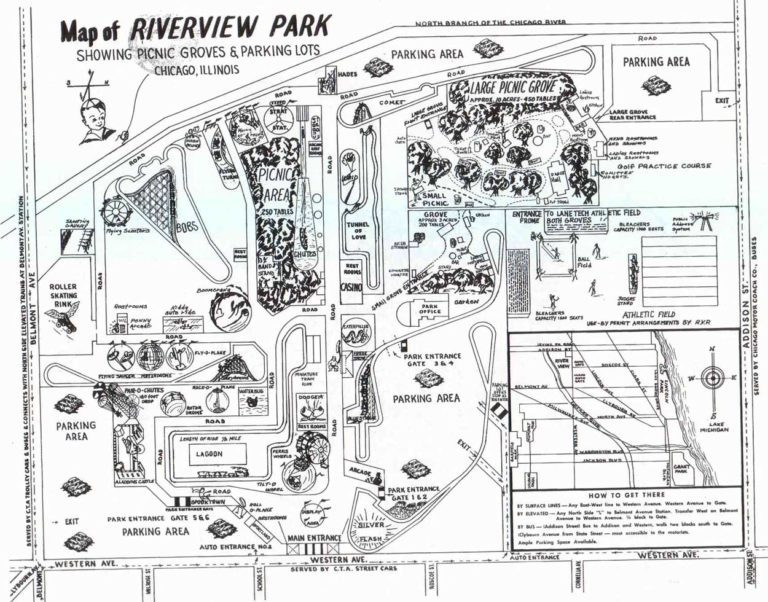 Riverside Park Map and Brochure (1950 - 2023) | ThemeParkBrochures.net