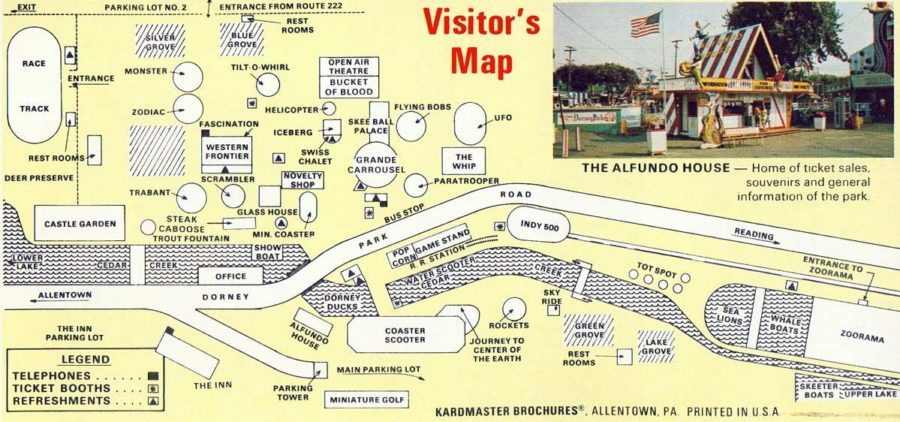 Dorney Park & Wildwater Kingdom Map and Brochure (2025 - 1964 ...