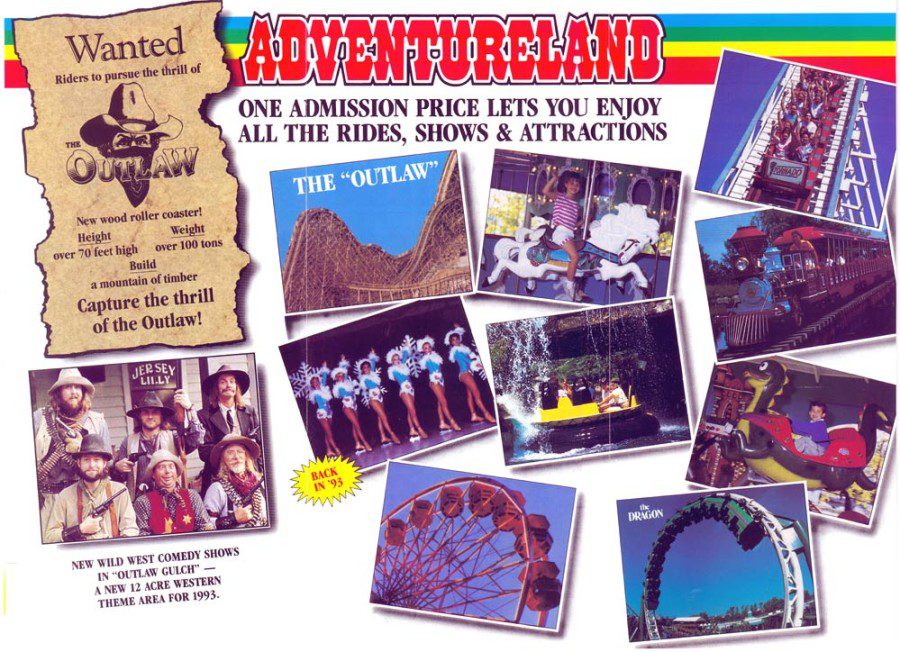 Adventureland Map and Brochure (2024 - 1988) | ThemeParkBrochures.net