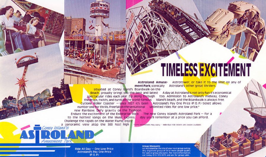 Astroland Map and Brochure (1984) | ThemeParkBrochures.net