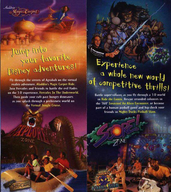 DisneyQuest Map and Brochure (2001) | ThemeParkBrochures.net