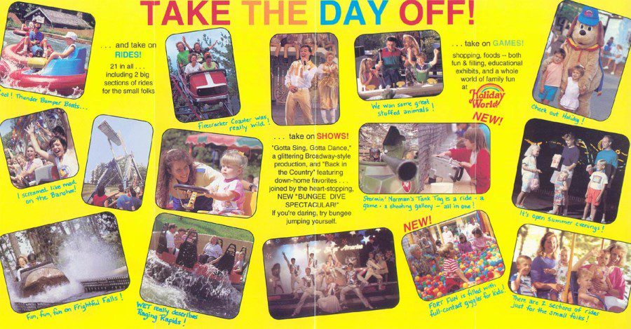 Old Holiday World & Splashin' Safari Maps (1986 to 2025) Archive (1986 ...