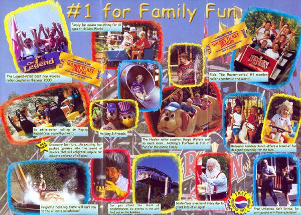 Holiday World & Splashin' Safari Map and Brochure (1986 - 2025 ...
