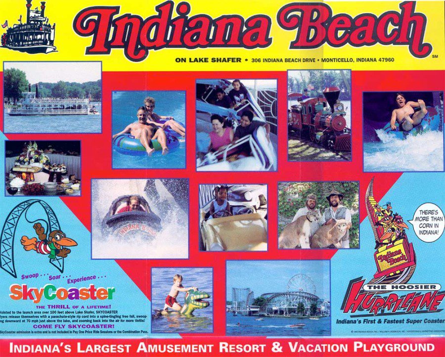 Indiana Beach Map and Brochure (1954 - 2024) | ThemeParkBrochures.net
