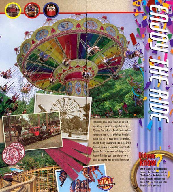 Knoebels Amusement Resort Map and Brochure (2025 - 1998 ...