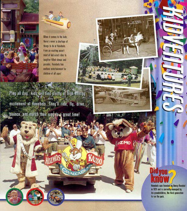 Knoebels Amusement Resort Map and Brochure (2025 - 1998 ...