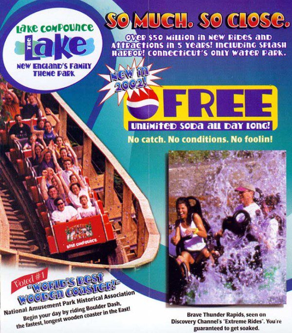 Lake Compounce Map and Brochure (2025 - 2002) | ThemeParkBrochures.net
