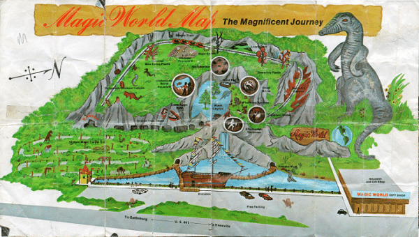 Magic World Kid's Park Map and Brochure (1972 - 1991 ...