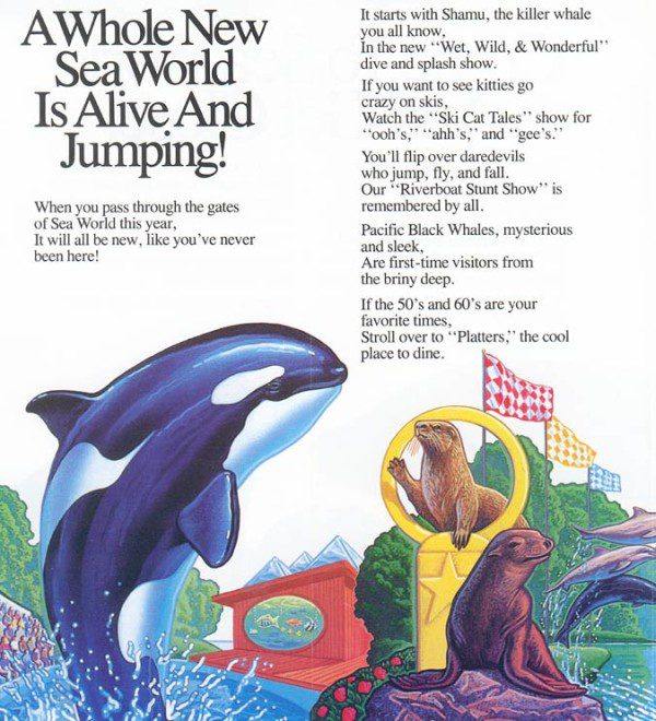 SeaWorld Ohio Map and Brochure (1988 - 2000) | ThemeParkBrochures.net