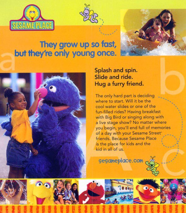 Sesame Place Park Map and Brochure (2025 - 2001) | ThemeParkBrochures.net