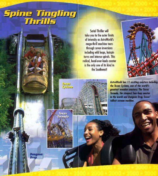 Six Flags AstroWorld Map and Brochure (1968 - 2005 ...