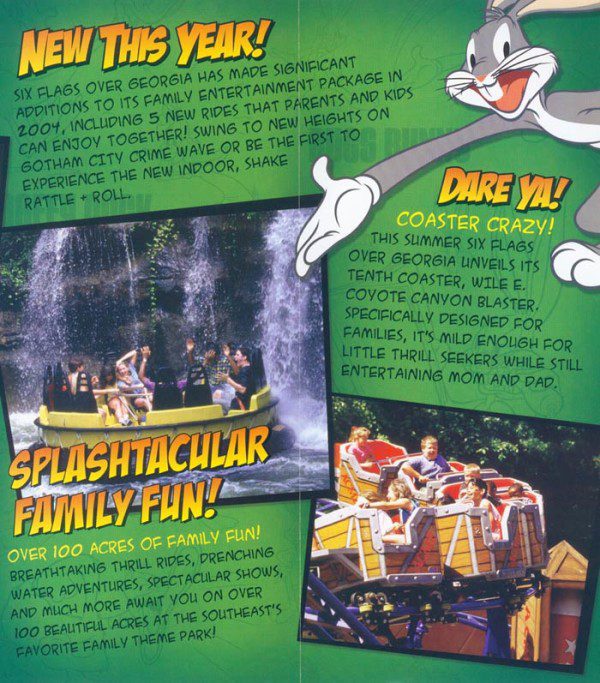 Six Flags Over Georgia Map and Brochure (1972 - 2025 ...