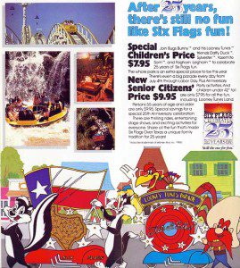 Six Flags Over Texas Map and Brochure (2025 - 1961 ...