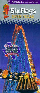 Six Flags Over Texas Map and Brochure (2025 - 1961 ...