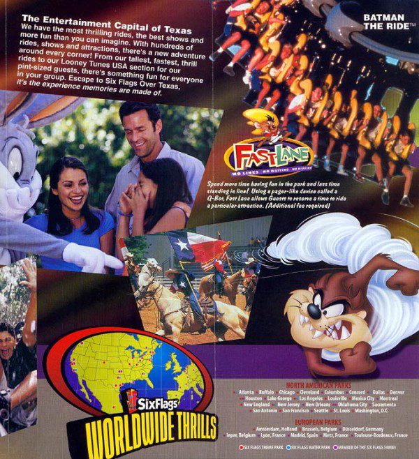 Six Flags Over Texas Map 2026 PDF (Printable) | ThemeParkBrochures.net