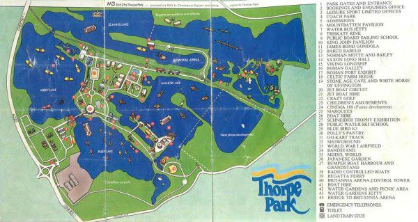 Thorpe Park Resort Map and Brochure (2025 - 1981) | ThemeParkBrochures.net