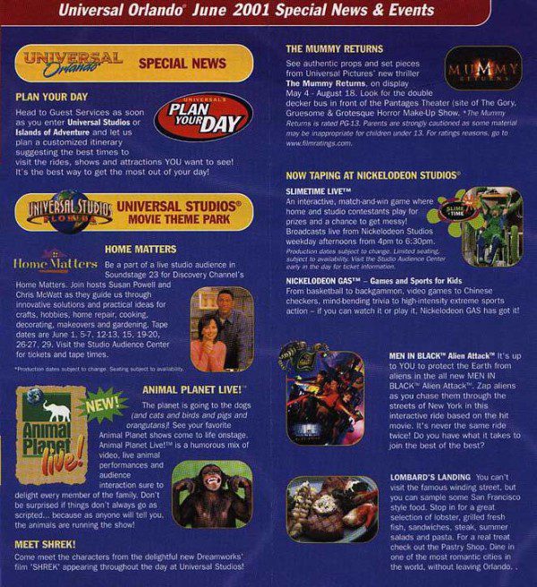 Universal Orlando Resort Map and Brochure (2024 - 1991 ...