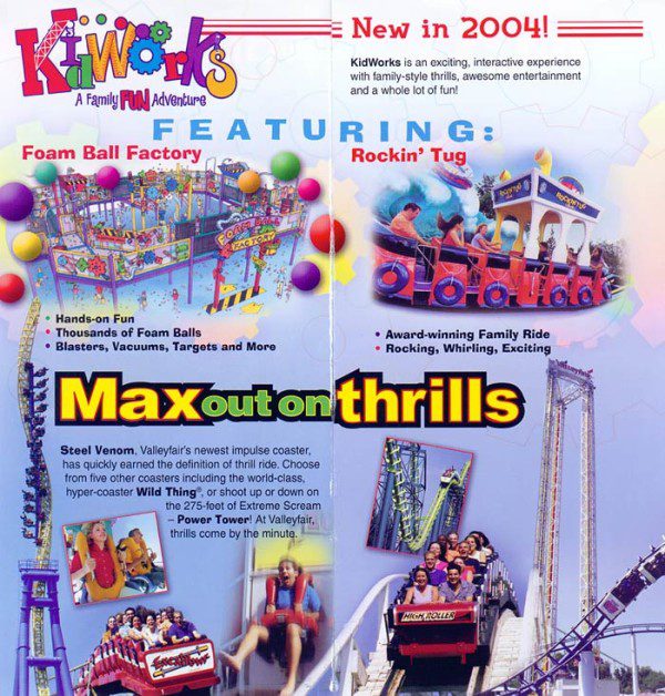Valleyfair Map and Brochure (1995 - 2025) | ThemeParkBrochures.net
