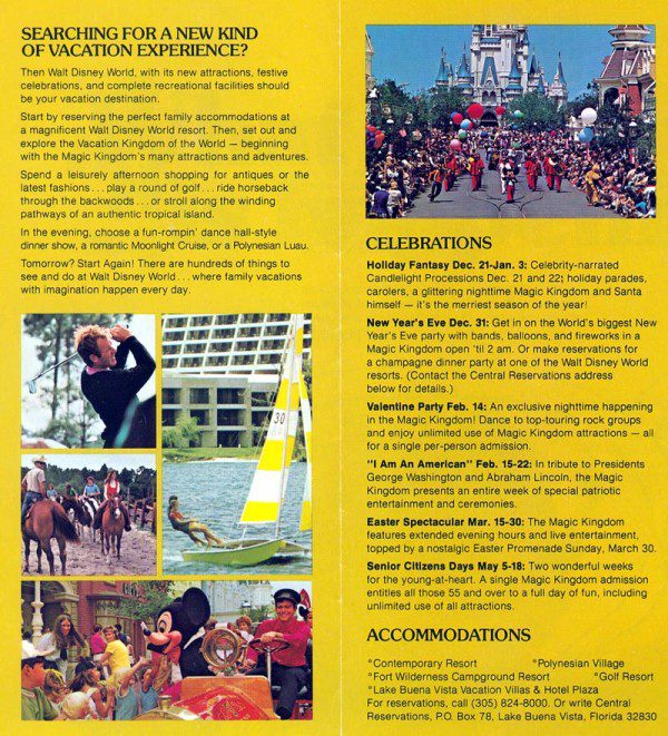 Walt Disney World Map and Brochure (1971 - 2024) | ThemeParkBrochures.net