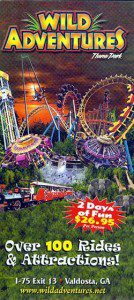 Wild Adventures Map and Brochure (2025 - 2001) | ThemeParkBrochures.net