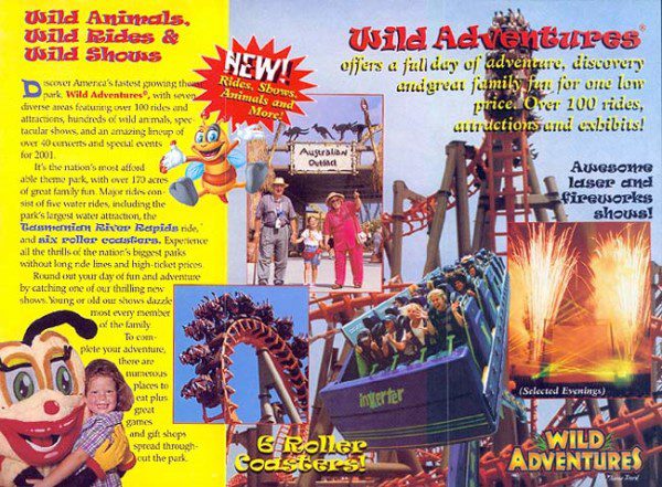 Wild Adventures Map 2026 PDF (Printable) | ThemeParkBrochures.net