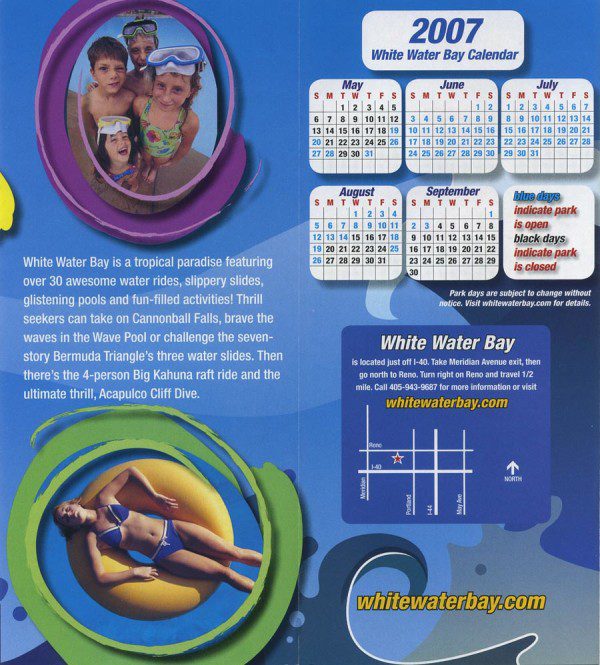 Six Flags Frontier City Map and Brochure (2003 - 2025 ...