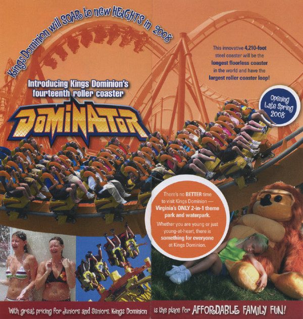 Kings Dominion Map and Brochure (2025 - 1978) | ThemeParkBrochures.net