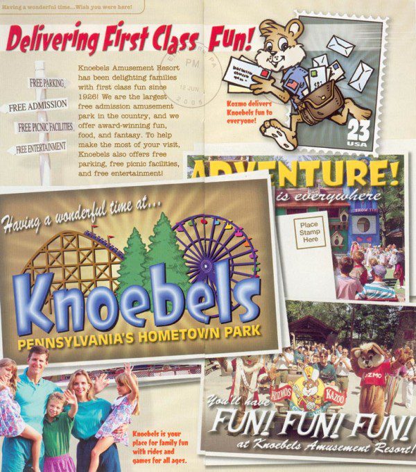 Knoebels Amusement Resort Map and Brochure (2025 - 1998 ...