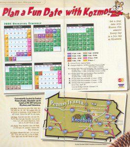 Knoebels Amusement Resort Map and Brochure (2025 - 1998 ...