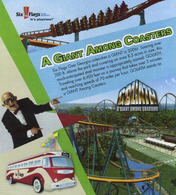 Six Flags Over Georgia Map and Brochure (1972 - 2025 ...