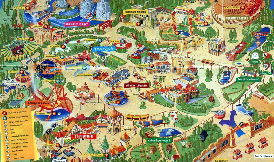 Chessington World of Adventures Resort Map and Brochure (2025 - 1980 ...