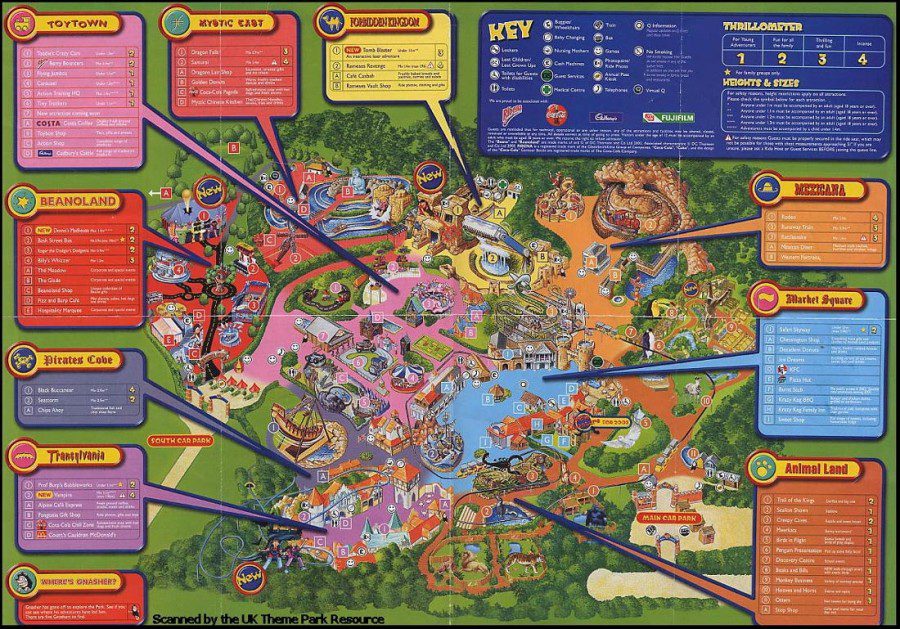 Chessington World of Adventures Resort Map and Brochure (2025 - 1980 ...