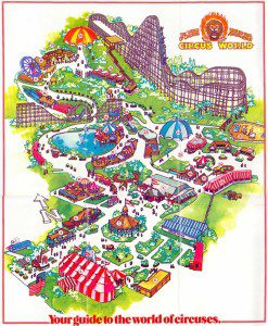 Circus World Map and Brochure (1980) | ThemeParkBrochures.net