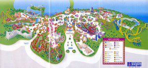 Six Flags Great Adventure Map and Brochure (2025 - 1974 ...