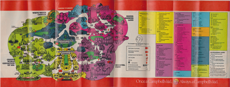 Old Canada's Wonderland Maps (1981 to 2025) Archive ...