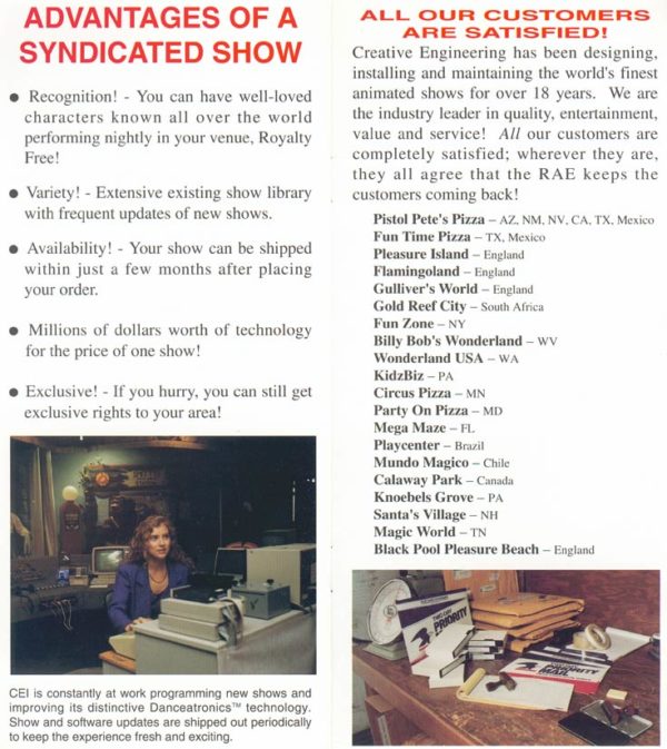 Creative Engineering Inc. Map and Brochure (1990) | ThemeParkBrochures.net