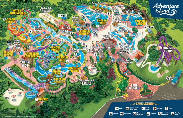 Adventure Island Map and Brochure (2000 - 2024) | ThemeParkBrochures.net