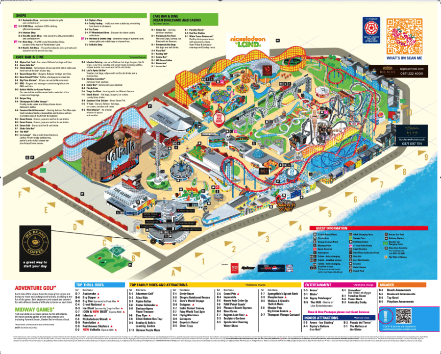 Blackpool Pleasure Beach Map and Brochure (1980 - 2025 ...