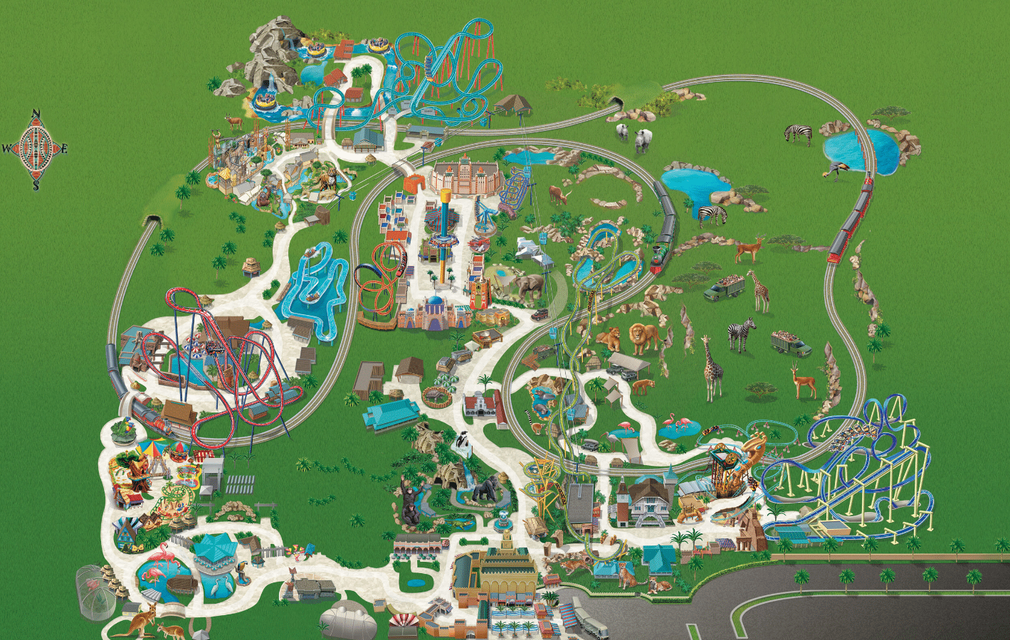 Busch Gardens Tampa Map and Brochure (1960 - 2024) | ThemeParkBrochures.net