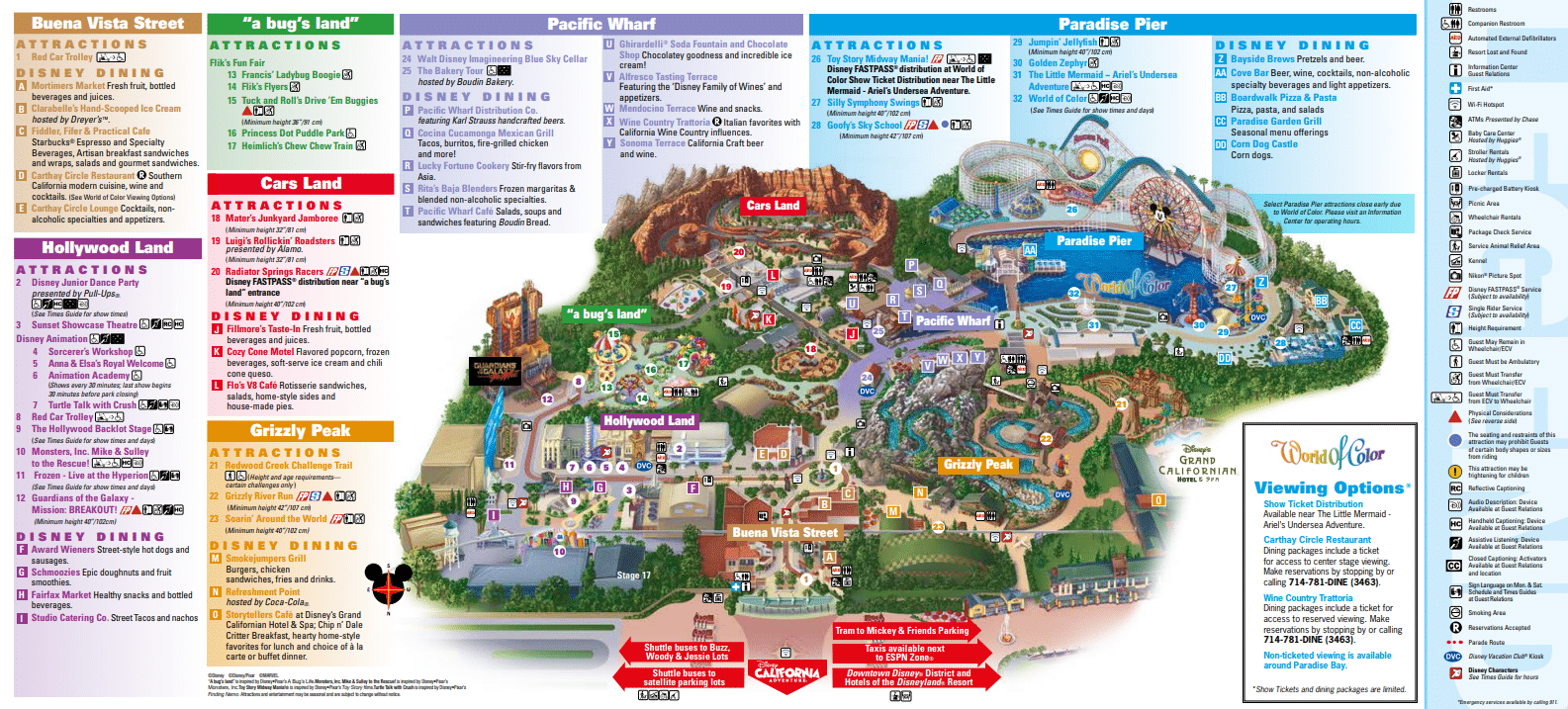 Disney California Adventure Park Map and Brochure (2003 - 2023 ...