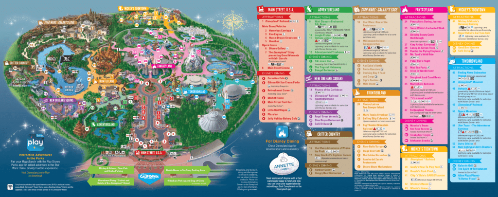 Mapa De Disneylandia 2024 Pdf Disneyland Park Map In Anaheim,