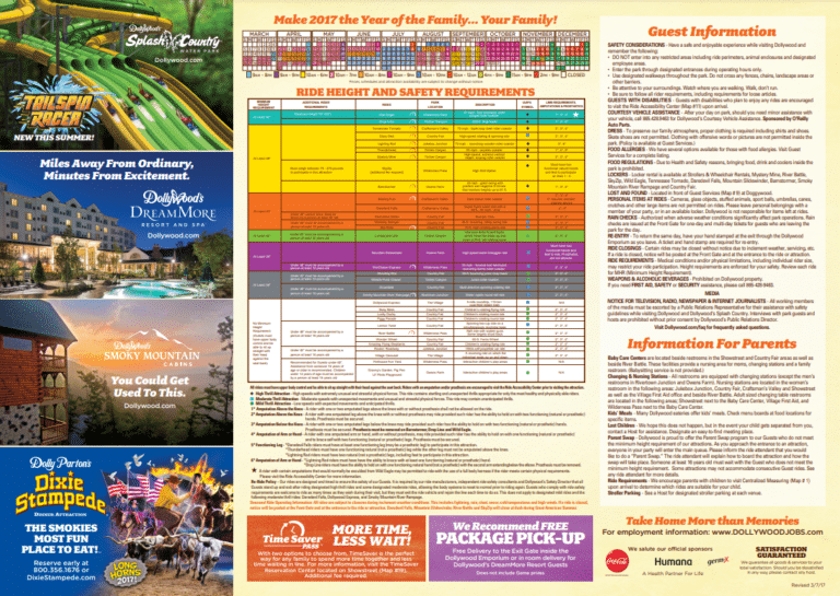 Dollywood Map and Brochure (2025 - 1989) | ThemeParkBrochures.net