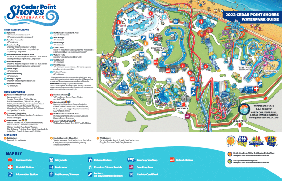 Cedar Point Map and Brochure (1985 - 2023) | ThemeParkBrochures.net