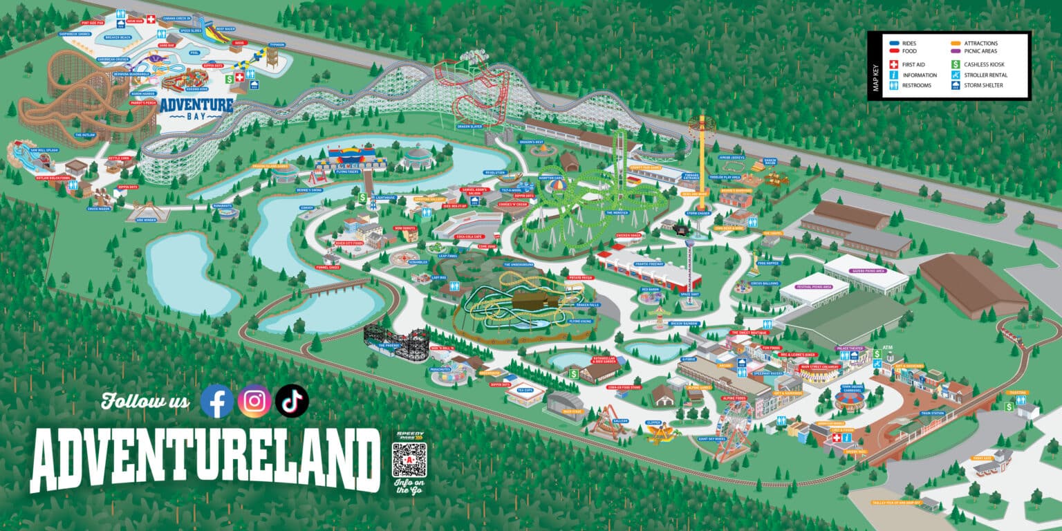 Adventureland Map and Brochure (2024 - 1988) | ThemeParkBrochures.net