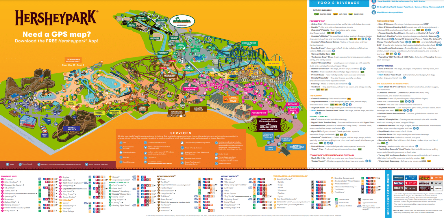 Hersheypark Map and Brochure (2024 - 1972) | ThemeParkBrochures.net