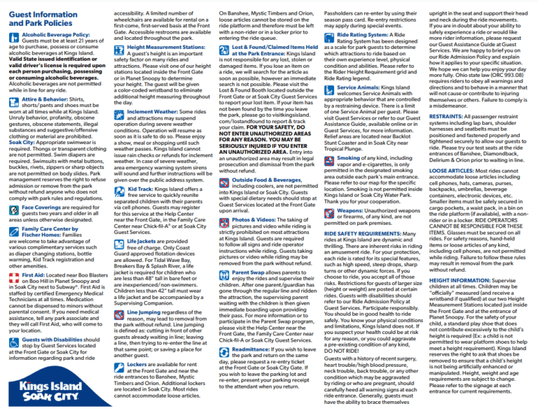 Kings Island Map and Brochure (1972 - 2023) | ThemeParkBrochures.net