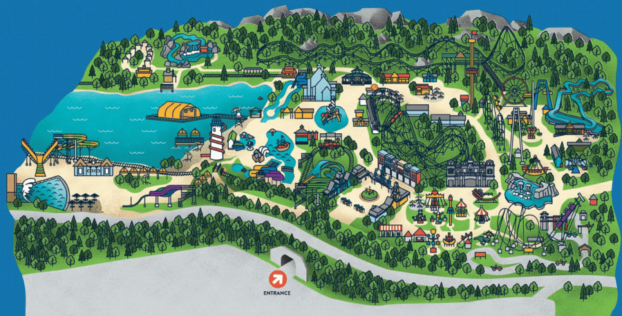 Lake Compounce Map and Brochure (2025 - 2002) | ThemeParkBrochures.net