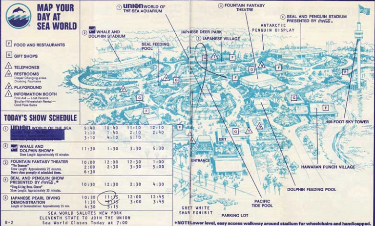 SeaWorld Orlando Map and Brochure (2025 - 1973) | ThemeParkBrochures.net