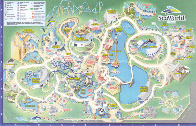 SeaWorld Orlando Map and Brochure (2025 - 1973) | ThemeParkBrochures.net